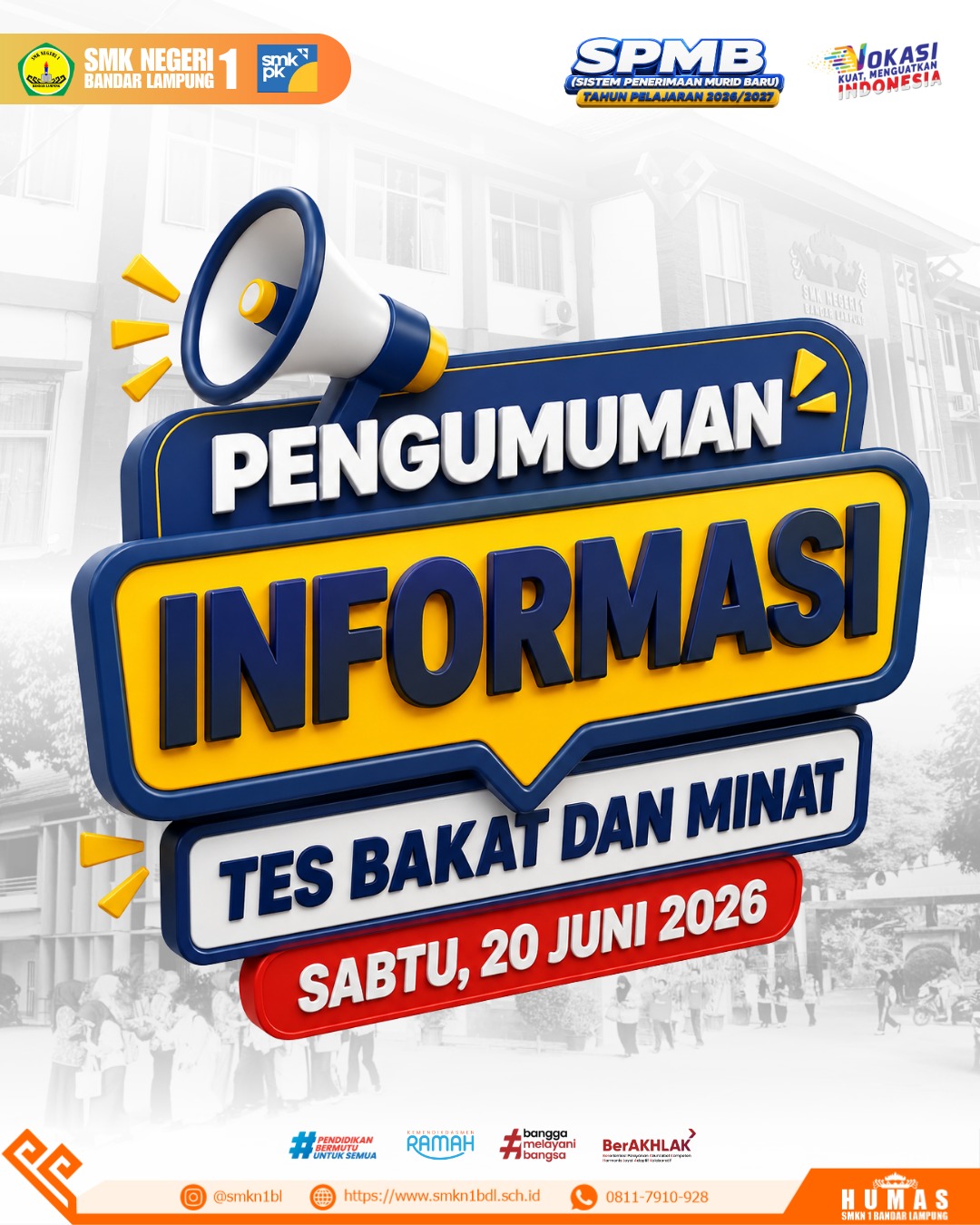 Panduan Lengkap Pelaksanaan Tes Bakat dan Minat SPMB SMKN 1 Bandar ...